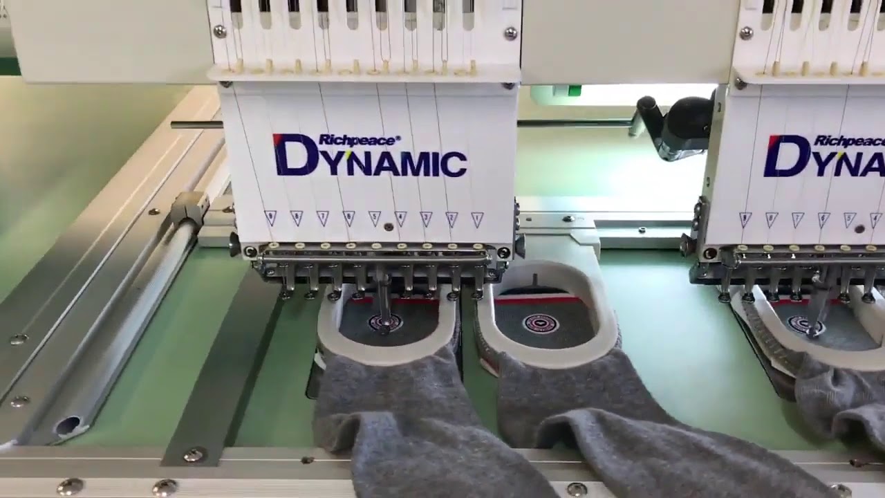 How to Embroider on Socks with Sock frames - YouTube