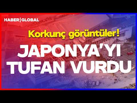 Japonya'yı Tayfun Vurdu! Evler Toprak Altında Kaldı, Araçlar Suya Gömüldü