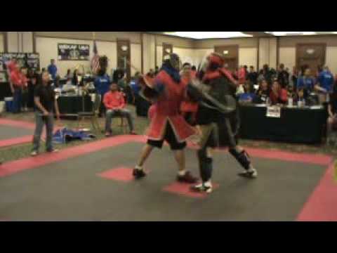 W.E.K.A.F. 2010 Mens Single Stick fighting at Nationals - YouTube