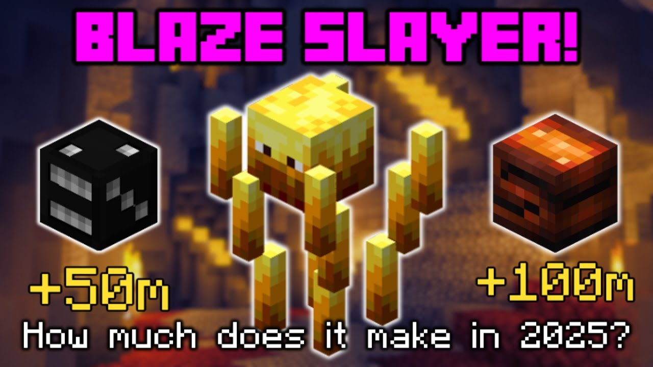 How much does Blaze Slayer make in 2025? | Hypixel Skyblock Live - YouTube