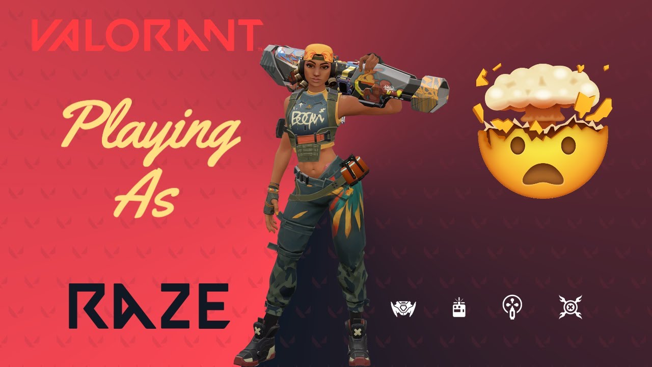 First Ever Game of Valorant Playing as RAZE | Mind Blown 🤯 | Valorant ...