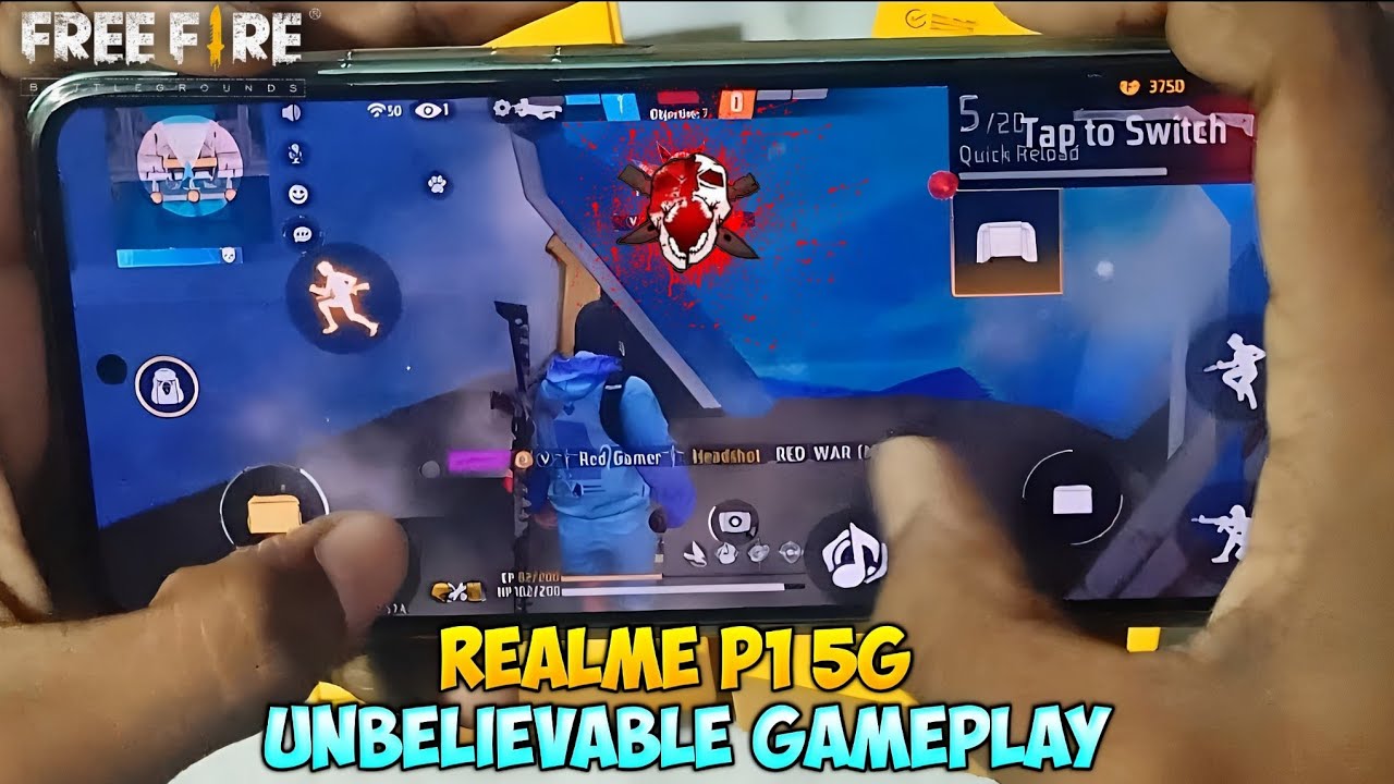 Realme P1 5g full gameplay || m1887 only headshot || free fire gameplay || Red war - YouTube