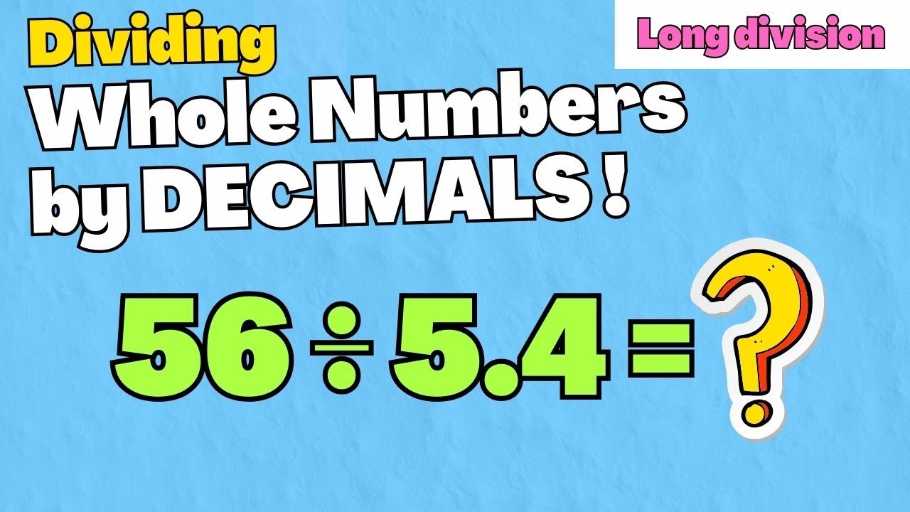 EASILY Divide A Whole Number By A Decimal Number - YouTube