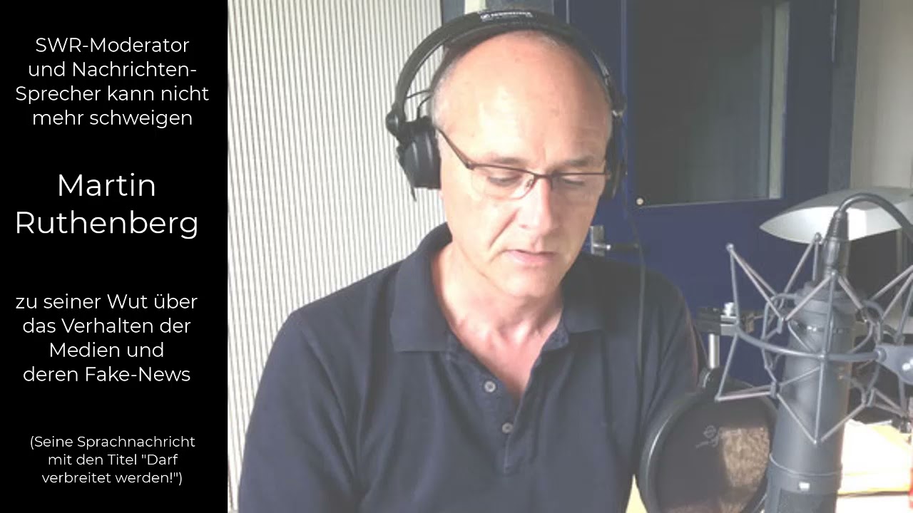 SWR Moderator und Nachrichtensprecher Martin Ruthenberg kann nicht mehr ...