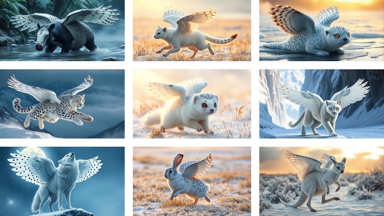 🦉 ️ Unbelievable Animal Fusion Hybrids! 🤯 Snowy Owl Merged with Other ...