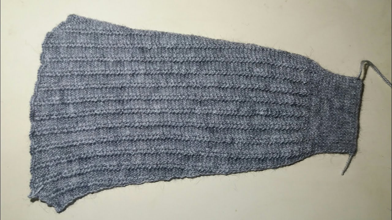 How to make gents sweater sleeve with design - YouTube