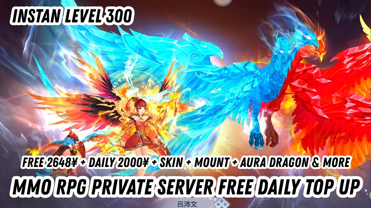 MMO RPG PRIVATE SERVER FREE TOP UP 2648¥ + DAILY 2000¥ + SKIN + INSTAN ...