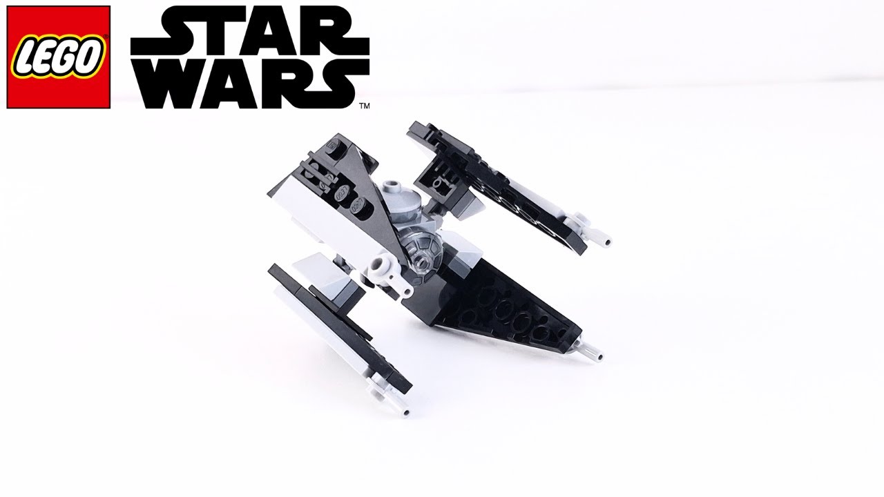 LEGO STAR WARS 30685 TIE Interceptor - Lego Speed Build - YouTube