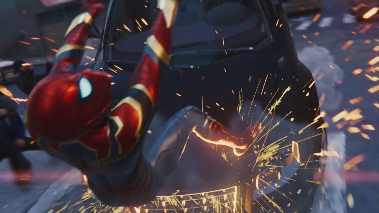 Marvel's Spider-Man Car Chase (MCU Iron Spider) - YouTube