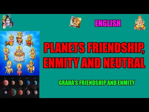Graha's Friendship and Enmity Details (Planets Friendship,Enmity and ...