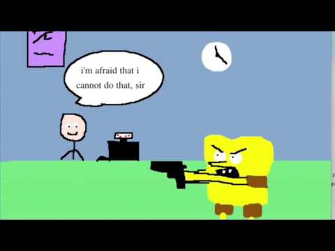 spongebob robs a bank (15+) - YouTube