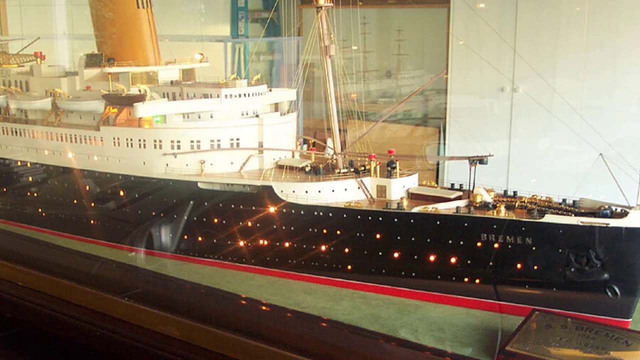SS Bremen Model - YouTube