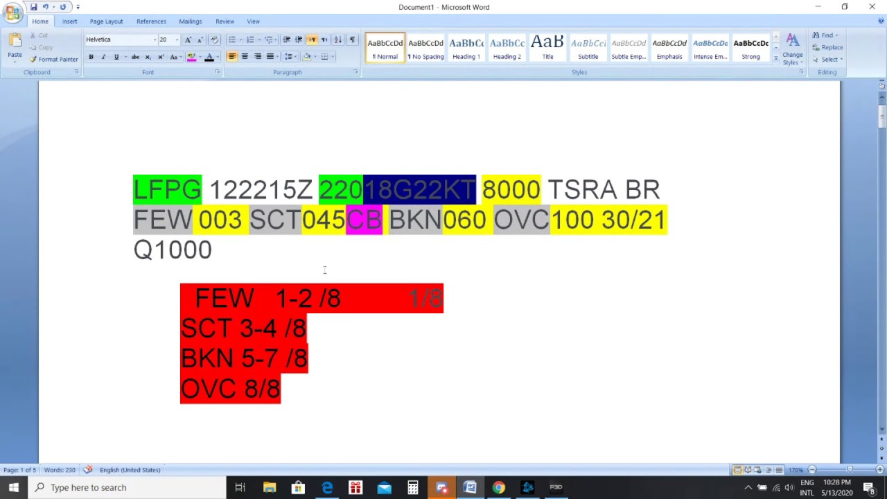How to read METAR, TAF, ATIS part 1 (Arabic) - YouTube