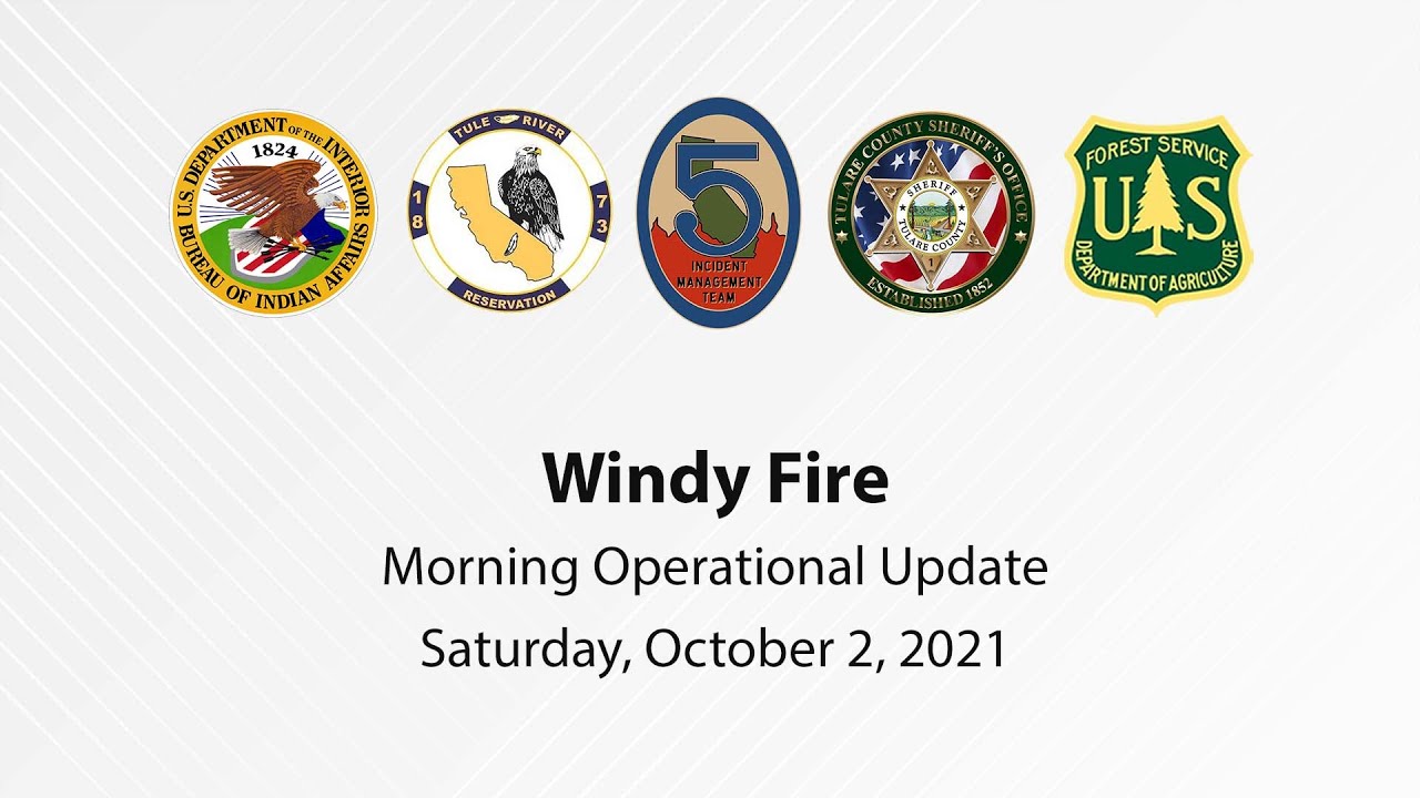 Windy Fire Update 10-02-21: Operations - YouTube