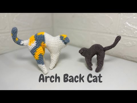 Tante Nats Häkelarbeit – Katze mit gewölbtem Rücken – Teil 1/5 (1. Bein)