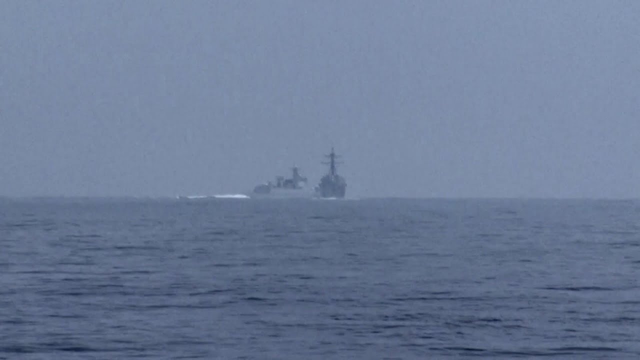 Máxima tensión en el estrecho de Taiwán: Buque chino casi colisiona con destructor de EE.UU ...