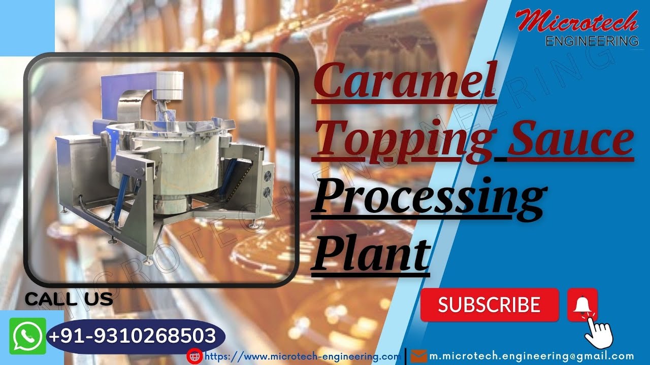 #Caramel Topping Sauce Processing Plant || #Caramel sauce making mixer ...