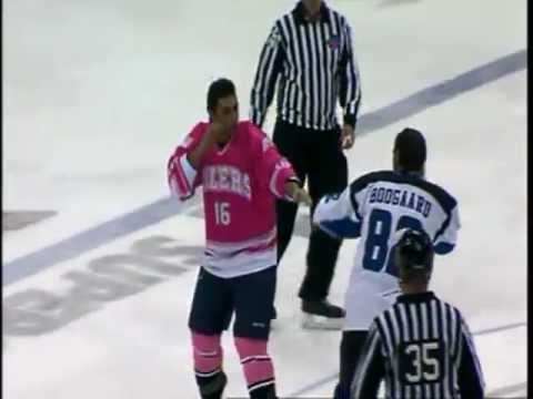 CHL Wichita-Tulsa hockey fight - Aaron Boogaard vs Daniel Amesbury 2/2 ...