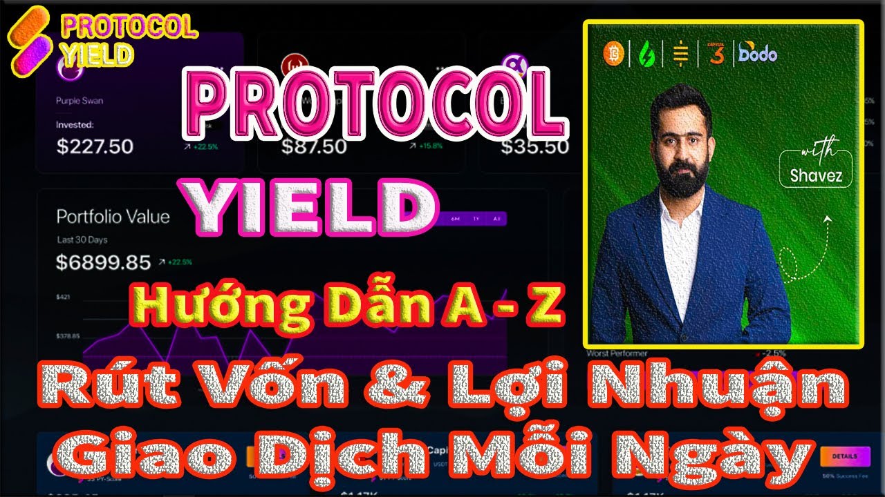 cách rút vốn và lợi nhuận giao dịch mỗi ngày ở protocol yield - YouTube