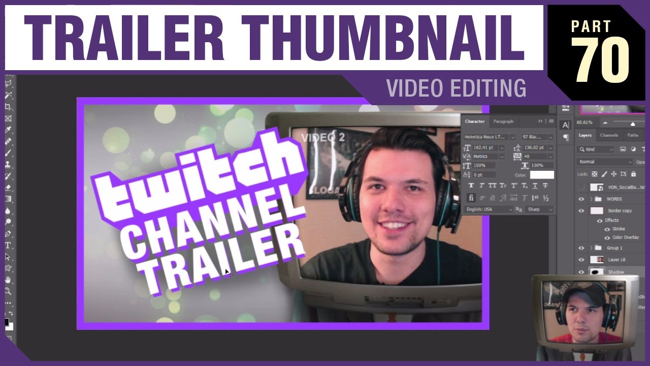 TRAILER THUMBNAIL - Video Editing - PART 70 - YouTube