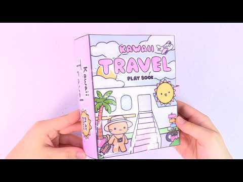 Kawaii Travel Playbook | Paper DIY | ASMR