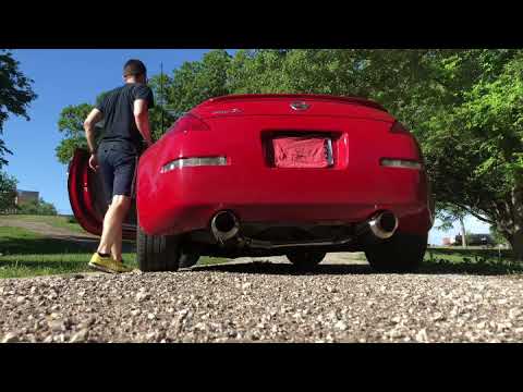 350z Invidia N1 Exhaust - YouTube