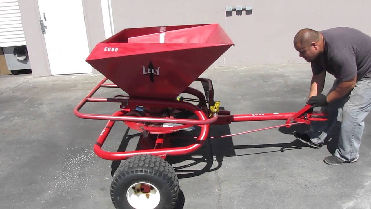 Lely WR Turf Spreader Seeder Feeder Towable Trailer 172 kg / 379 lbs ...