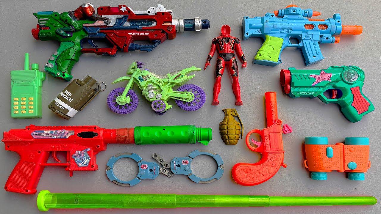Different Model Spider Man Captain America Action Guns Equipment & Guns ...