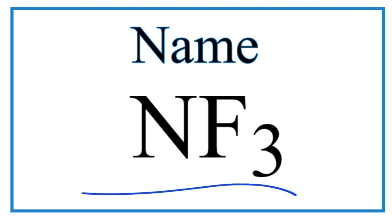 How to Write the Name for NF3 - YouTube