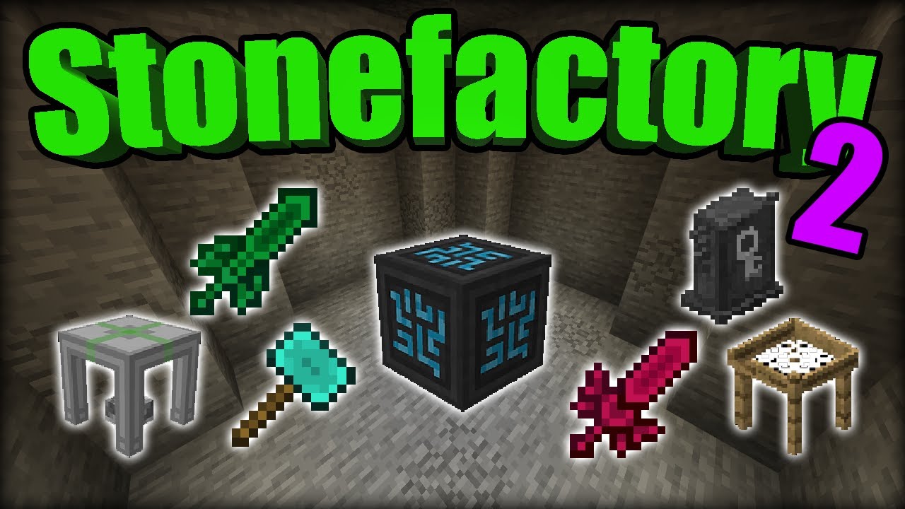 Stonefactory V2 Modpack Bedrock Edition (MCPE) - YouTube