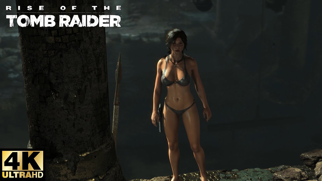 Sexy Pretty Lara | Rise of the Tomb Raider |Lara String Bikini | Gameplay PC mod | 4K | - YouTube