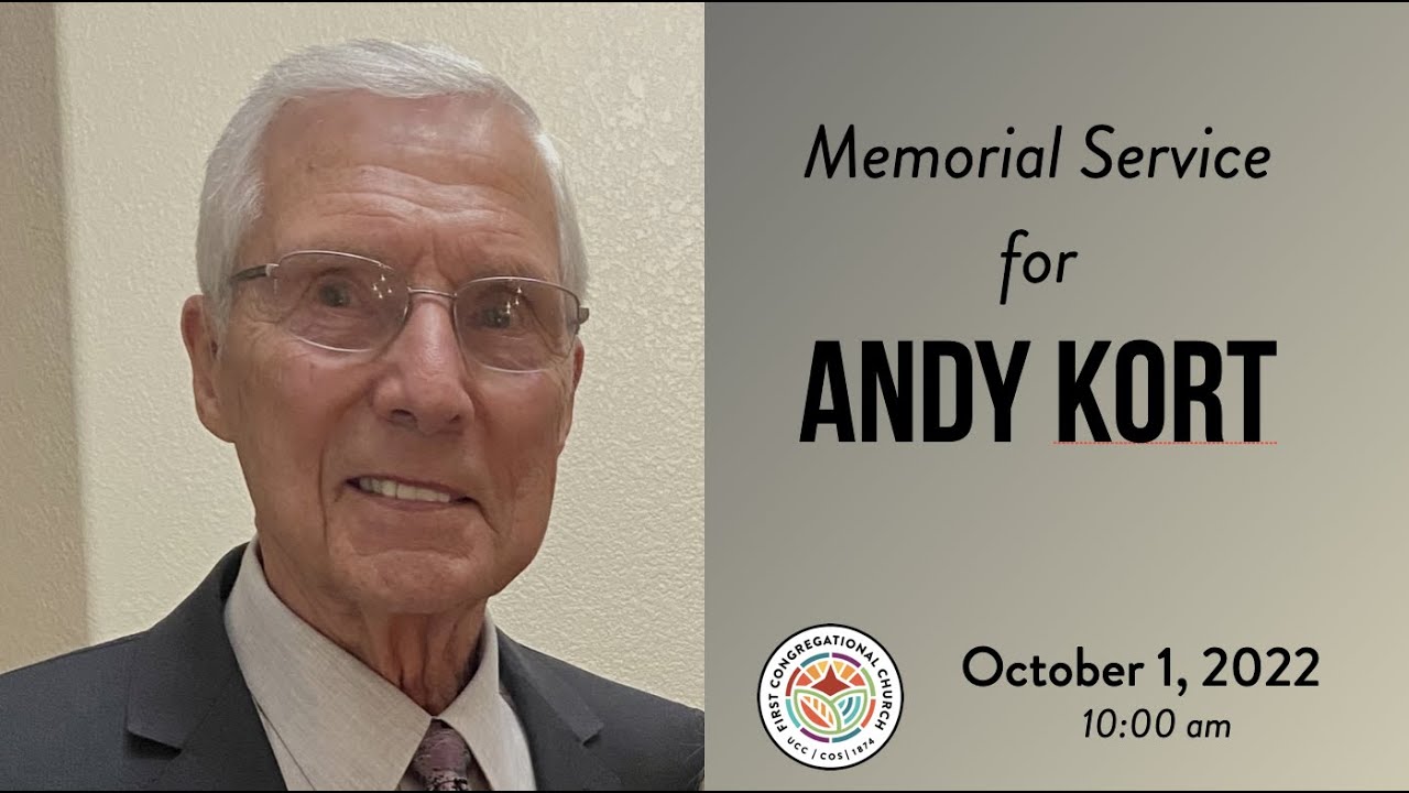 Andy Kort | Memorial Service | October 1, 2022 | 10:00 am - YouTube