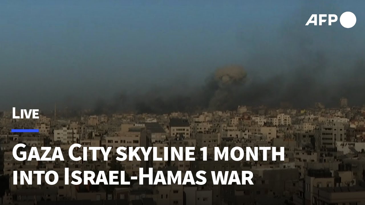 🔴 LIVE: Gaza City skyline | AFP - YouTube