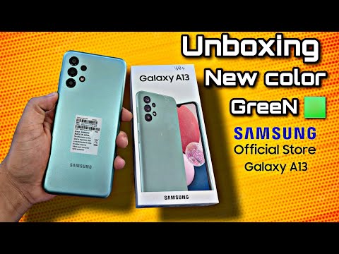Samsung Galaxy A13 Letest Color Green Unboxing Video | #samsung #a13 # ...