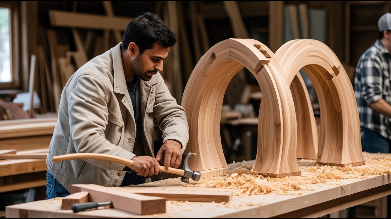 From Raw Wood To Masterpiece, Creative Woodworking - YouTube