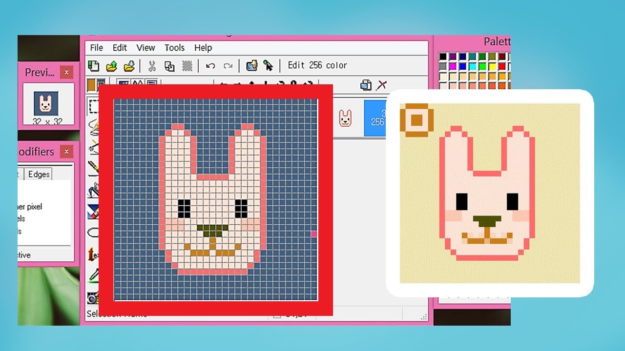 Making Rabbit Cursor: Speed Tutorial - YouTube