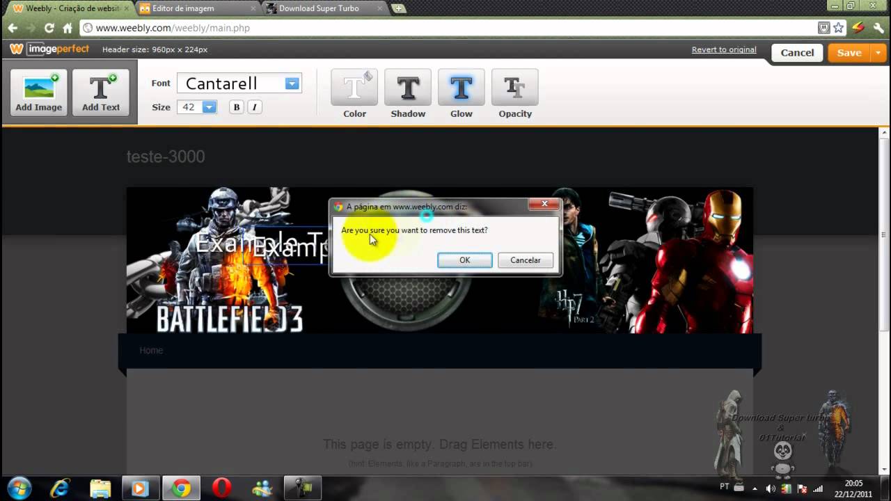 Como criar seu próprio logotipo simples no gestor do weebly e do ...