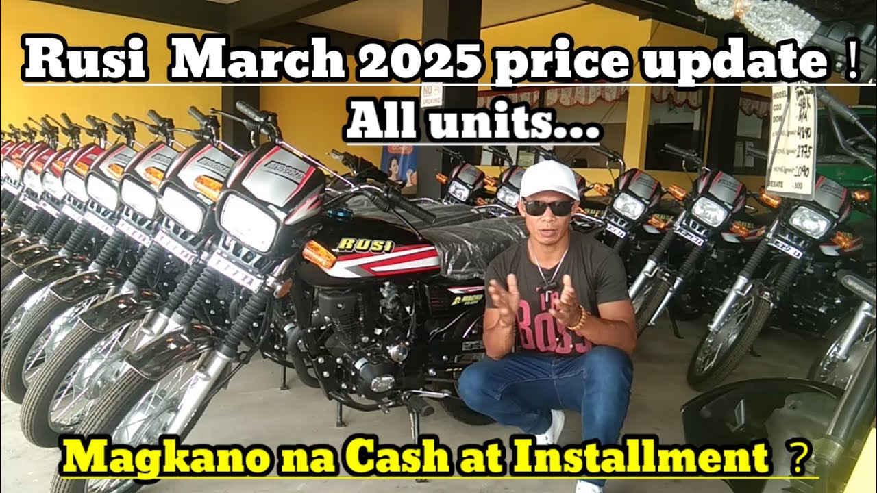 Rusi Motorcycle March 2025 Price list Philippines！ - YouTube