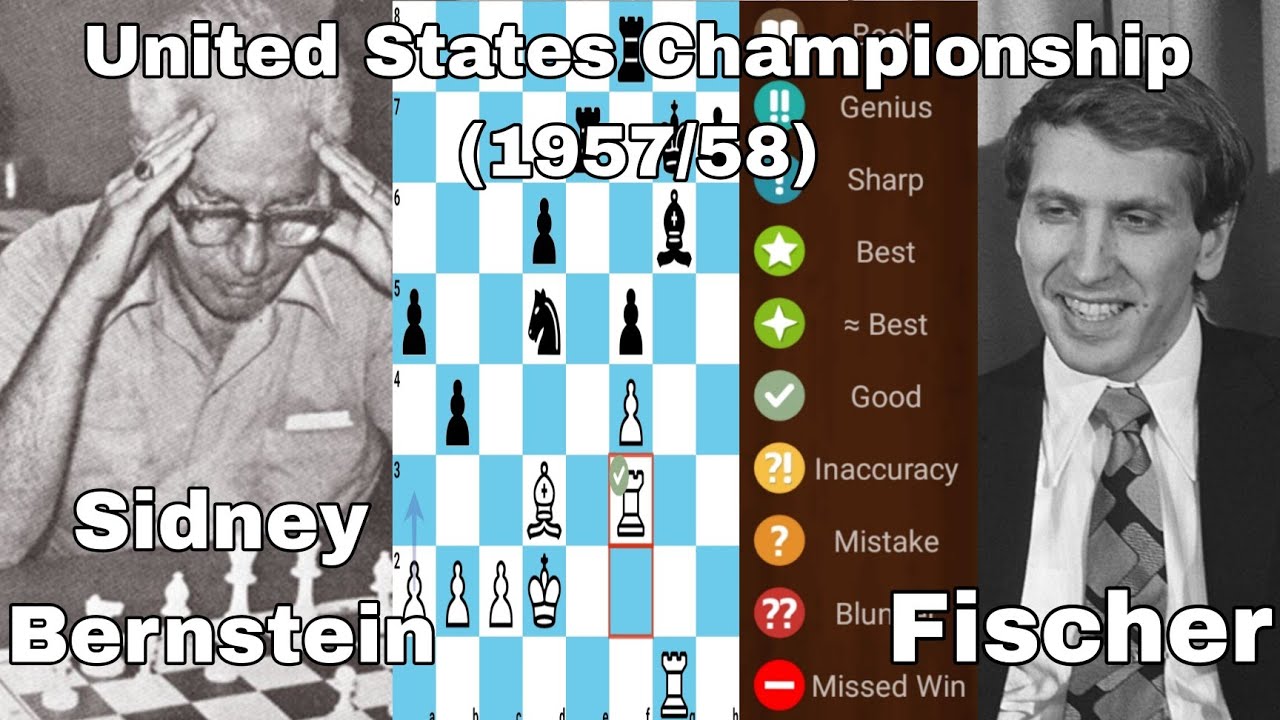 Sidney Bernstein vs Robert James Fischer. United States Championship ...