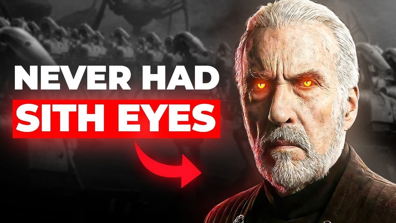 Why Dooku Never Had SITH EYES (Explained) - YouTube