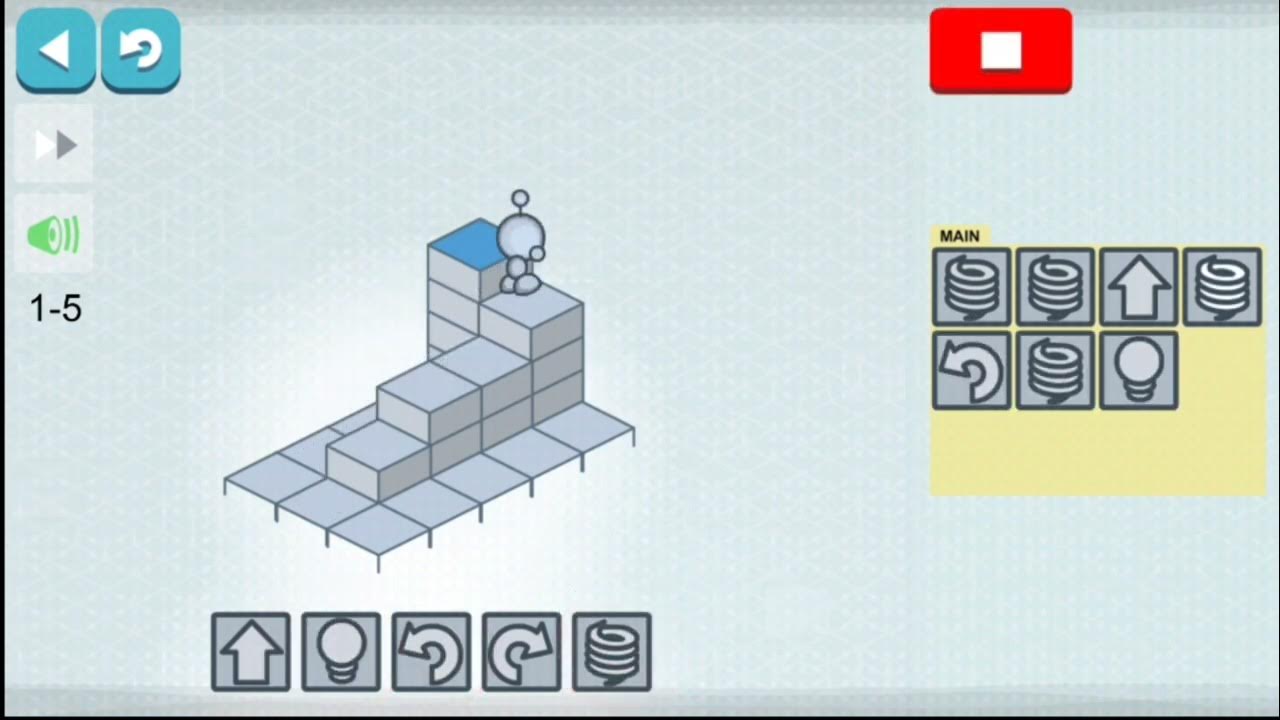 LIGHTBOT 1 BASICS 1-9 LEVEL - YouTube