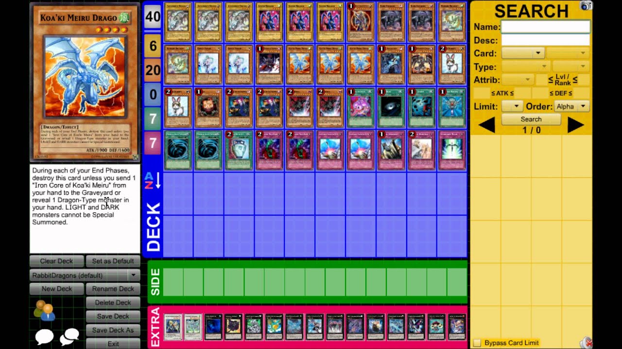 Yugioh Deck Profile: Light,Dark,Wind Dragon Rabbits - YouTube