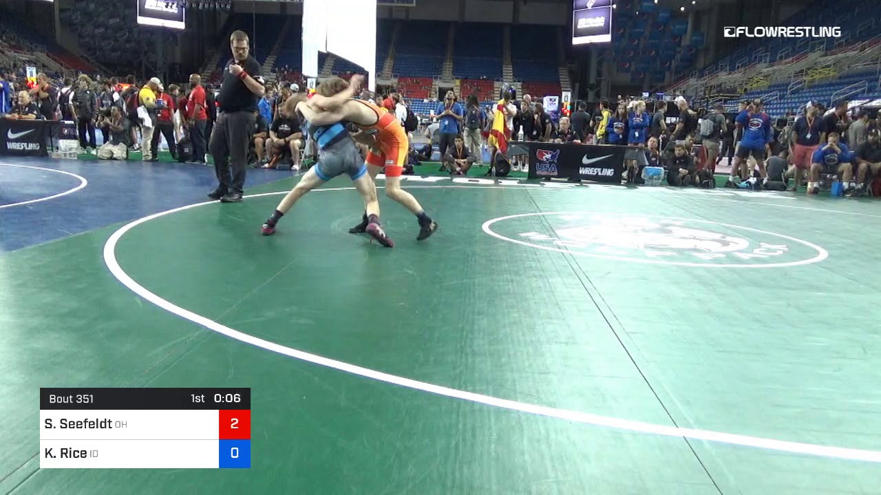 106 Lbs Rnd Of 64 Sean Seefeldt Ohio Vs Kyle Rice Idaho - YouTube