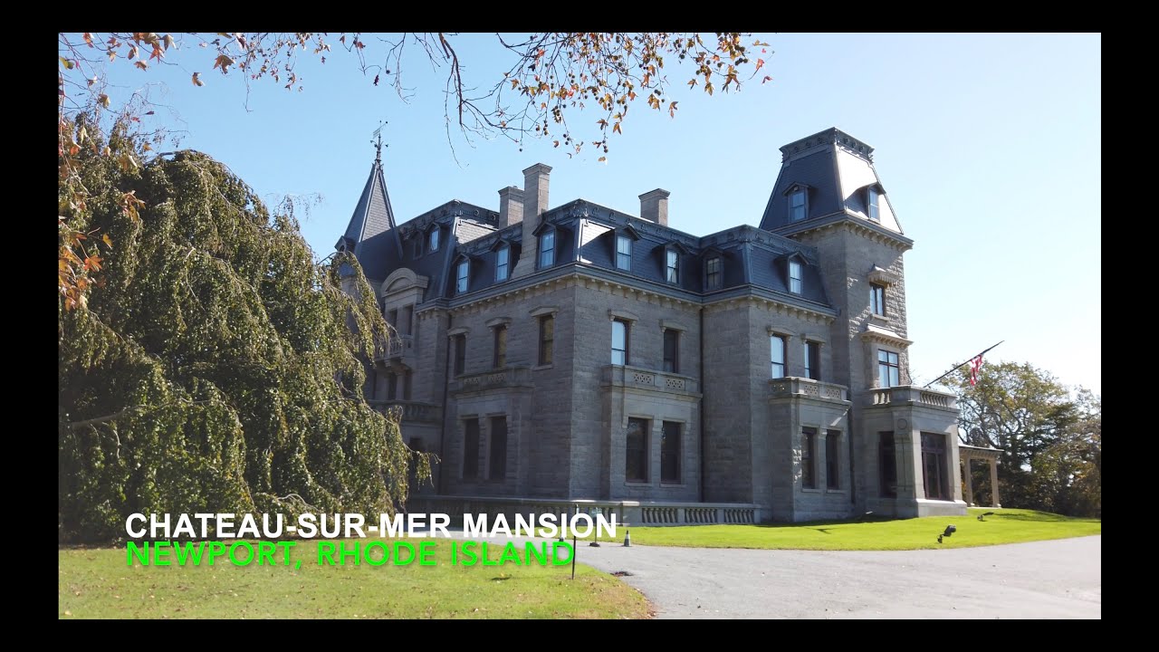 Touring The Chateau Sur Mer Mansion In Newport Rhode Island - YouTube