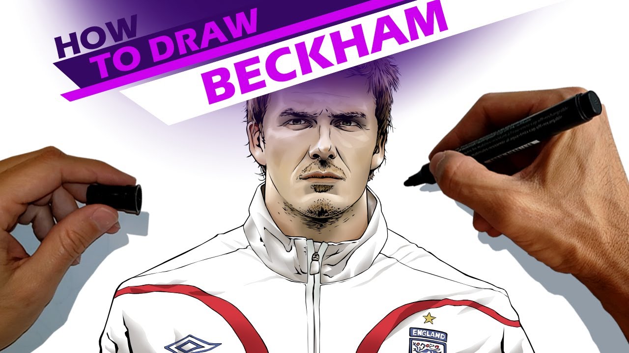 David Beckham - How to draw - YouTube