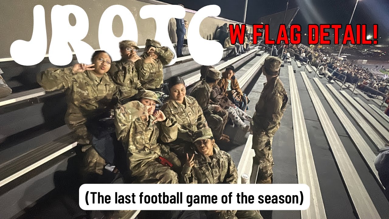 LAST FOOTBALL GAME OF THE SEASON 😢 w/ ROTC FLAG DETAIL TEAM - YouTube