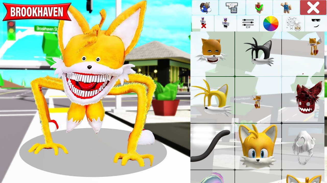 How to Make SHIN TAILS SONIC TAPES in Brookhaven - YouTube