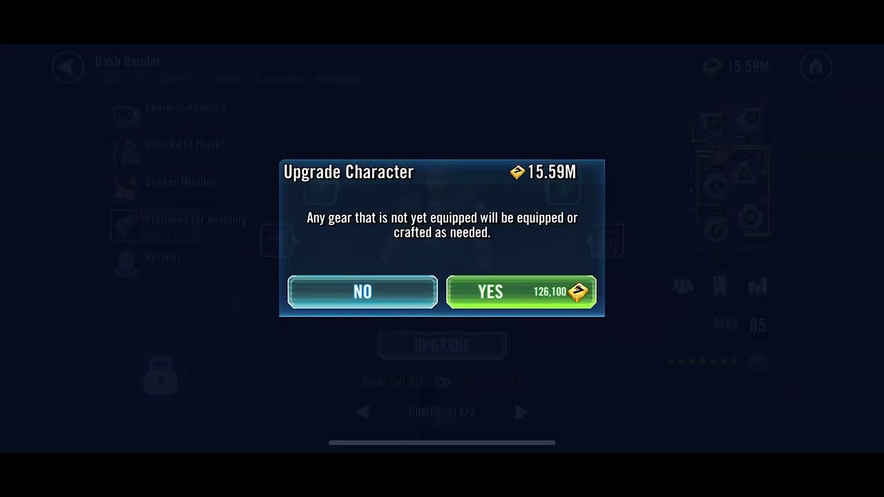Dash Rendar Achieving Gear XIII SWGOH - YouTube
