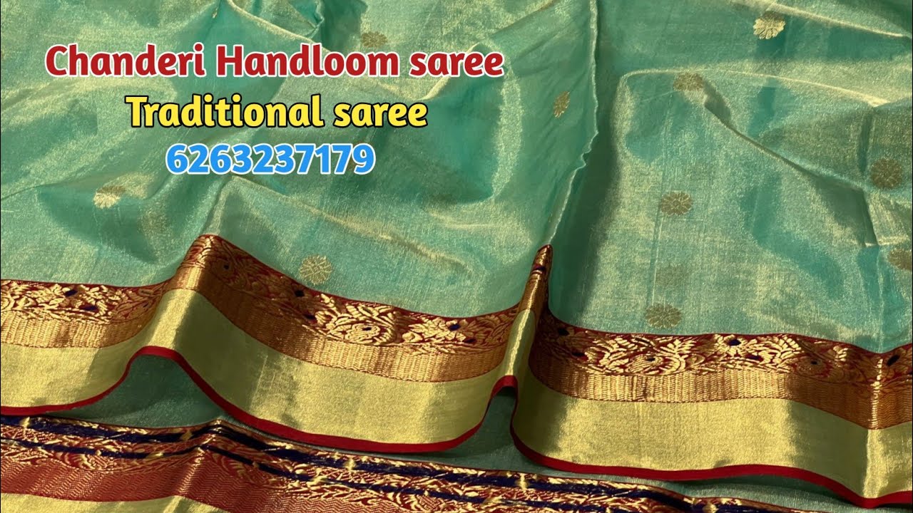 new Traditional Chanderi Handloom saree | chanderi saree with price ...