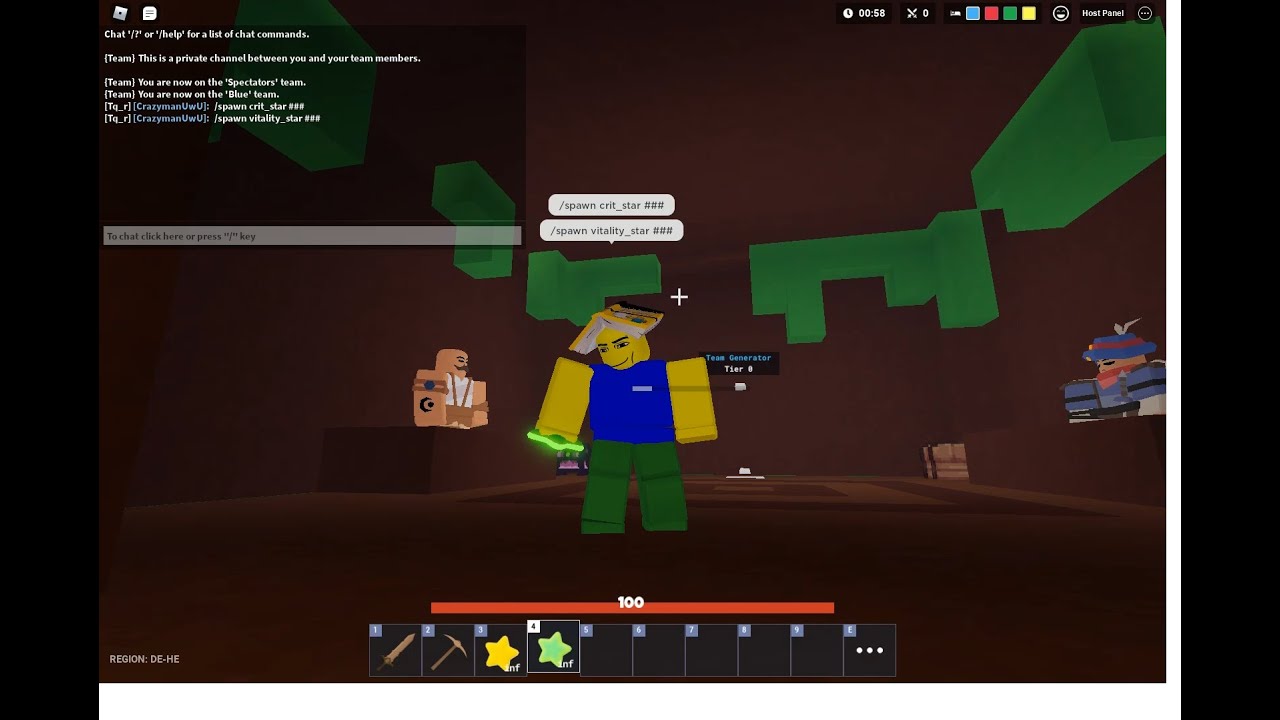 How to spawn star collector stars in custom matches (roblox bedwars ...